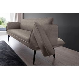 K+w Komfort & Wohnen Essbank K+W KOMFORT & WOHNEN "Drive Polsterbank", braun (braun 78), B:218cm H:91cm T:66cm, Cloud: Nappaleder pigmentiert, Glattleder, 0, 9/1, 1mm, elegantes Leder mit Wolkung und weichen Griff; 775: Flachgewebe, 100% Polyester, Sitzb&auml;nke, Essbank, mit Seitenteilverstellung, wahlweise in 218 oder 238 cm Breite