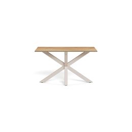 Esstisch ACTONA GROUP "Heaven mit Keramikplatte & stabilem Stahlgestell, mehrere Varianten", grau, wildeiche, B:135cm H:75,5cm T:80cm, Tische, Esstisch, Tisch, Tischplatte aus Keramik, Kreuzgestell, 135x80x75.5cm