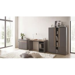 B&uuml;rom&ouml;bel-Set Home Affaire "CiTY/GiRON", grau (anthrazit), B:273cm H:158cm T:120cm, Arbeitsm&ouml;bel-Sets, B&uuml;rom&ouml;bel-Set