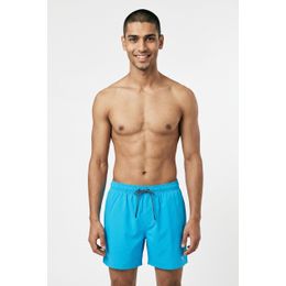 Badeshorts Puma "Puma SWIM MEN MID SHORTS 1P", Herren, Gr. M, N-Gr, blau (light blau), Web, Obermaterial: 100% Polyester, Badehosen Badeshorts, High-Tech Rei&szlig;verschluss an der Ges&auml;&szlig;tasche, Seitentaschen