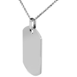 Adelia&acute;s Kettenanh&auml;nger ADELIA&acute;S "Anh&auml;nger &ndash; Gravuranh&auml;nger aus Edelstahl", silber, Schmuckanh&auml;nger, Damen, Edelstahl, Kettenanh&auml;nger, Ideal als Geschenk &ndash; dezent und elegant