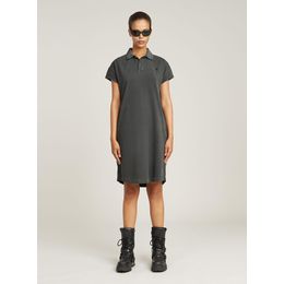 G-Star Raw Polokleid G-STAR "Seam Detail Polo Dress", Damen, Gr. XS, Normalgr&ouml;&szlig;en, dk schwarz gd, Obermaterial: 95% Baumwolle, 5% Elasthan, Kleider