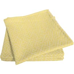 Stoffserviette Adam "Graphic Ventus Light" Gr. 1, gelb, B:30cm L:30cm, Obermaterial: 100% Baumwolle, Servietten