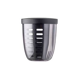 Lunchbox Mepal "Fruitpot Ellipse 600 ml", schwarz (nordic schwarz), Kunststoff, Lebensmittelaufbewahrungsbeh&auml;lter, Lunchbox