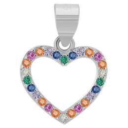 Adelia&acute;s Kettenanh&auml;nger ADELIA&acute;S "Anh&auml;nger &ndash; Herz Herzanh&auml;nger aus 925 Silber", silber, Schmuckanh&auml;nger, Damen, Silber 925 (Sterlingsilber), Kettenanh&auml;nger, Ein stilvolles Geschenk f&uuml;r besondere Momente