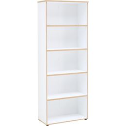 Aktenschrank Innostyle "Memphis Aktenregal, 75x197x38cm (B/H/T)", wei&szlig; (wei&szlig;, artisan eiche), B:75cm H:197cm T:38cm, Holzwerkstoff, Schr&auml;nke