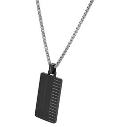 Adelia&acute;s Kettenanh&auml;nger ADELIA&acute;S "Anh&auml;nger aus Edelstahl", schwarz, Schmuckanh&auml;nger, Damen, Edelstahl, Kettenanh&auml;nger, Ideal als Geschenk zum einen besonderen Tag