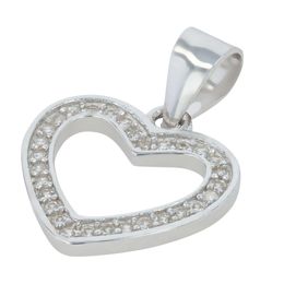 Adelia&acute;s Kettenanh&auml;nger ADELIA&acute;S "Anh&auml;nger &ndash; Herz Herzanh&auml;nger aus 925 Silber", silber, Schmuckanh&auml;nger, Damen, Silber 925 (Sterlingsilber), Kettenanh&auml;nger, Ein kleines Geschenk mit gro&szlig;er Wirkung