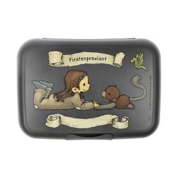 Lunchbox Goebel "Lunchbox Anouk Piratenproviant 18 x 13 x 6,5 cm beige", beige, B:13cm H:6,5cm, Kunststoff, Lebensmittelaufbewahrungsbeh&auml;lter, Lunchbox, Handw&auml;sche wird empfohlen