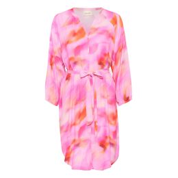 Midikleid Cream "Kleid CRNana", Damen, Gr. 34, N-Gr, pink (blurrot pink), Obermaterial: 100% Viskose CV., Kleider Midikleid
