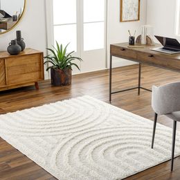 Teppich LIVABLISS "SAVANNAH", beige, B:200cm H:34,03mm L:275cm, Polyester, Teppiche, Teppich, Moderner Shaggy Teppich &ndash; extra weich und flauschig