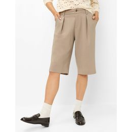 Chinohose Brax "Style MILLA B", Damen, Gr. 36, Normalgr&ouml;&szlig;en, taupe, Web, 53% Polyester, 43% Schurwolle, 4% Elasthan, Hosen Chinohose