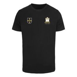 T-Shirt MisterTee "MisterTee Portugal Trikot Tee", Jungen, Gr. 4XL, schwarz, 100% Baumwolle, bedruckt, normal, Rundhals, Shirts T-Shirt