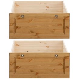 Schubkasten OTTO HOME "Tessin", beige (natur), B:69cm H:29cm T:64cm, Massivholz, Schubladen, Schubkasten, Bettschubladen auf Rollen, passend f&uuml;r das OTTO HOME Bett Tessin