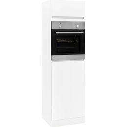 Backofen/K&uuml;hlumbauschrank Optifit "Roth", wei&szlig; (wei&szlig;, wei&szlig;), B:60cm H:206,8cm T:57,1cm, Schr&auml;nke, Breite 60 cm