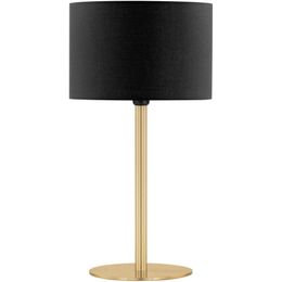 NOVA LUCE Tischleuchte "SIBNIA", goldfarben, schwarz, 1, &Oslash; 30cm H: 57,8cm, 1 Stk., Leuchten, Tischleuchte