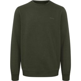 Sweatshirt Blend "BHDOWNTON CREW", Herren, Gr. M, gr&uuml;n, Sweatware, Obermaterial: 50% Baumwolle, 50% Polyester, unifarben, Basic, slim fit normal, Rundhals, B&uuml;ndchen, Sweatshirts Sweatshirt, aus Baumwollmischung, Slim Fit, mit Rundhalsausschnitt