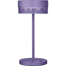 LED Tischleuchte "MESH-B", violett, 1, &Oslash; 14,5cm H: 30cm, 1 Stk., HELL H&Ouml;LLISCH GUTES LICHT, Leuchten, Tastdimmer, IP54, LED Tischleuchte