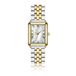 Quarzuhr ISABELLA FORD "FG4-B278G", gold, silber, Armbanduhren, Damen, Quarzuhr