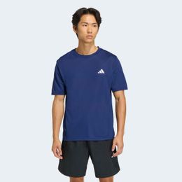 T-Shirt adidas Performance "WE BAS T", Herren, Gr. L, dunkelblau, Obermaterial: 100% Polyester, Rundhals, Shirts T-Shirt, regul&auml;re Passform, mit Climacool Technologie