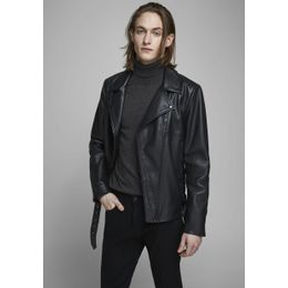 Jack & Jones Rollkragenpullover JACK & JONES "JJEEMIL KNIT ROLL NECK NOOS", Herren, Gr. XS, grau (dunkelgrau melange), Strick, Obermaterial: 60% Baumwolle, 20% Nylon, 20% Viskose, regular fit normal, Rundhals, Rippb&uuml;ndchen, Pullover Rollkragenpullover, Baumwollmischung, regular fit