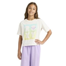 T-Shirt Roxy "Daisyloose Beach", M&auml;dchen, Gr. 10(140-148cm), coconut milk, Obermaterial: 100% Baumwolle., Shirts T-Shirt