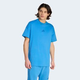 T-Shirt adidas Sportswear "ALL SZN", Herren, Gr. L, ray blau, Obermaterial: 100% Baumwolle, normal, Rundhals, Shirts T-Shirt, sportlicher Stil, Kurzarm, ohne Verschluss, aus Baumwolle