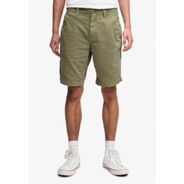 Chinoshorts Superdry "UTILITY CHINO SHORT", Herren, Gr. 34, N-Gr, gr&uuml;n (oil gr&uuml;n), Web, Obermaterial: 98% Baumwolle, 2% Elasthan, unifarben, relaxed fit knielang, Hosen Chinoshorts, mit Baumwollmischung, Relaxed Fit, knielang, aus Webmaterial