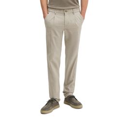 Marc O'Polo Chinohose MARC O'POLO "mit Bundfalten-Details", Herren, Gr. 34, L&auml;nge 34, beige (light beige), Obermaterial: 97% Baumwolle, 3% Elasthan, unifarben, figurbetont normal, Hosen Chinohose