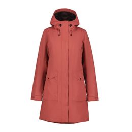 Outdoorjacke Icepeak "Icepeak Mantel Ulysses", Damen, Gr. 36, hellrot, Stoff, 100% Polyester, normal, Jacken Outdoorjacke