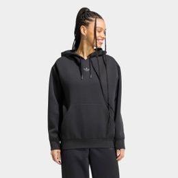 Kapuzensweatshirt adidas originals "SPACER HOODIE", Damen, Gr. L, schwarz, schwarz reflective, night grau, Obermaterial: 53% Baumwolle, 47% Polyester, normal, Rundhals, angesetztes B&uuml;ndchen, Sweatshirts, mit Kapuze, in normaler L&auml;nge