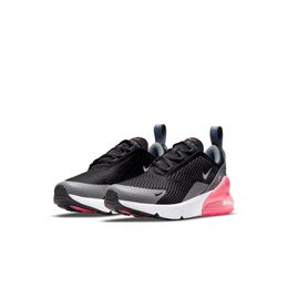 Sneaker Nike Sportswear "Air Max 270 (PS)", M&auml;dchen, Gr. 33, schwarz, metallic silber, smoke grau, Synthetik, Textil, Schuhe Sneaker, Design auf den Spuren des Air Max 180 und Air Max 93, f&uuml;r Kinder