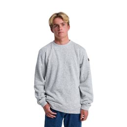 Sweater Quiksilver "Keller", Herren, Gr. L, grau (light grau heather), Obermaterial: 100% Polyester., Sweatshirts Sweater
