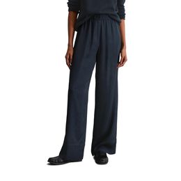 Marc O'Polo Chinohose MARC O'POLO "aus Viskose-Twill", Damen, Gr. 34, Normalgr&ouml;&szlig;en, blau (schwarz navy), Obermaterial: 100% Viskose, unifarben, loose fit normal, Hosen Chinohose