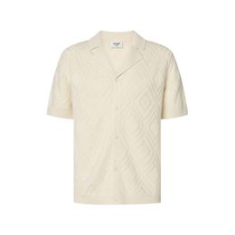 JOOP! V-Shirt JOOP JEANS "Diamor", Jungen, Gr. M, natural, Jersey, Obermaterial: 100% Baumwolle, unifarben, normal normal, Shirts, aus Strick, mit Reverskragen