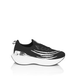 Sneaker Plein Sport "Tiger", Herren, Gr. 40, Normalschaft, schwarz-wei&szlig; (0291, schwarz, nickel), Schuhe Sneaker