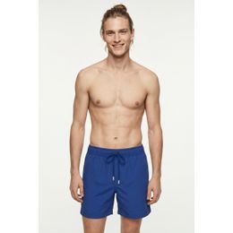 Badeshorts Reebok "Tanner", Herren, Gr. L, N-Gr, blau (classic cobalt), Microfaser, Obermaterial: 100% Polyamid, Badehosen Badeshorts, mit seitlichen Taschen und Logoschriftzug