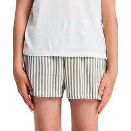 Shorts Roxy "Lekeitio Bay Printed", M&auml;dchen, Gr. 10, oil gr&uuml;n vert moda stripe, Obermaterial: 100% Viskose., Hosen Shorts