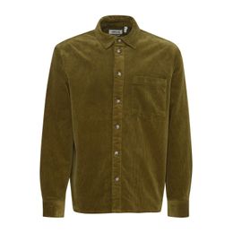 !Solid Langarmhemd SOLID "Langarmhemd SDMeyer", Herren, Gr. M, N-Gr, gr&uuml;n (olive drab), Obermaterial: 98% Baumwolle CO. 2% Elasthan EL., Hemden
