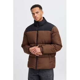 Outdoorjacke Blend "BHELWIN colorblock jacket", Herren, Gr. M, braun (chicory coffee), Web, Obermaterial: 100% Polyester, regular fit normal, Rippb&uuml;ndchen, Jacken Outdoorjacke, Regular Fit, aus Polyester, mit Rei&szlig;verschluss