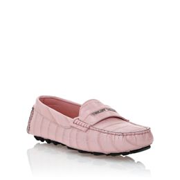 Mokassin Philipp Plein "Crocco Print", Damen, Gr. 36, Normalschaft, 03, rose, pink, Schuhe Mokassin