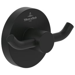 Villeroy & Boch Villeroy & Boch Doppel-Handtuchhaken Elements - Tender 76x32x54mm Matt Black TVA151012000K5