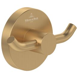 Villeroy & Boch Villeroy & Boch Doppel-Handtuchhaken Elements - Tender 76x32x54mm Brushed Gold TVA15101200076