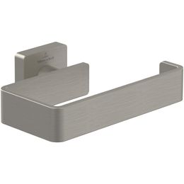 Villeroy & Boch Villeroy & Boch Toilettenpapierhalter oD Elements - Striking 135x93x45mm Brushed Nickel Matt TVA15201400064