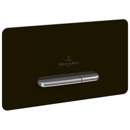 Villeroy & Boch Villeroy & Boch WC-Bet&auml;tigungsplatte Supreo ViConnect V99442 153x117x260mm Glass Glossy Black V99442RB