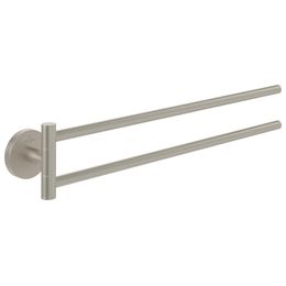 Villeroy & Boch Villeroy & Boch Handtuchhalter zweiarmig Elements - Tender 53x427x80mm Brushed Nickel Matt TVA15103800064