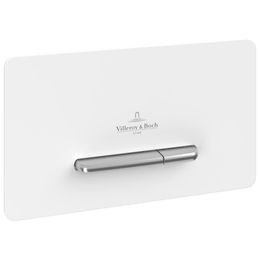 Villeroy & Boch Villeroy & Boch WC-Bet&auml;tigungsplatte Supreo ViConnect V99442 153x117x260mm Glass Glossy White V99442RE