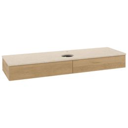 Villeroy & Boch Villeroy & Boch Waschtischunterschrank Antao L14_5 1600x190x500mm mit Beleuchtung mit Struktur FK/AP L14153HN