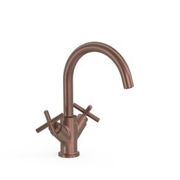 Tres 2 Griff Waschtischarmatur L Mit Griff G3/8" flexible Anschlussschl&auml;uche, 28320301VO 28320301VO