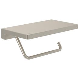 Villeroy & Boch Villeroy & Boch T-Papierhalter m Abl Elements - Striking 200x110x79mm BrushedNickelMatt TVA15202300064